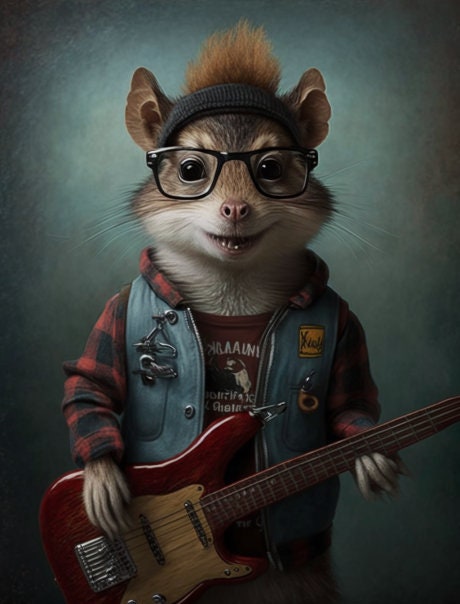 Chipmunk Inspired by Alvin 4" X 3" Sticker - Etsy