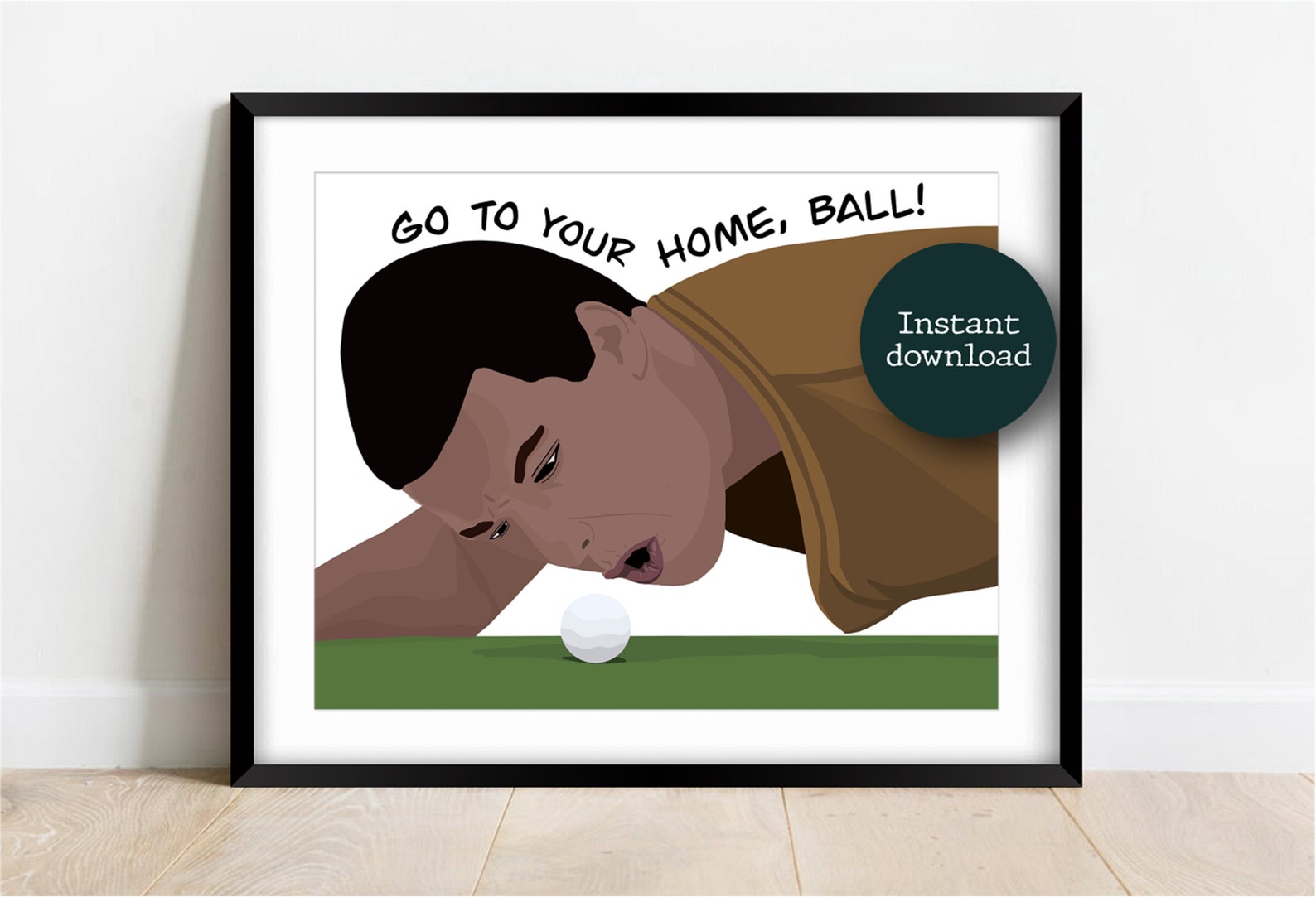 Go to Your Home Happy Gilmore Print | Etsy