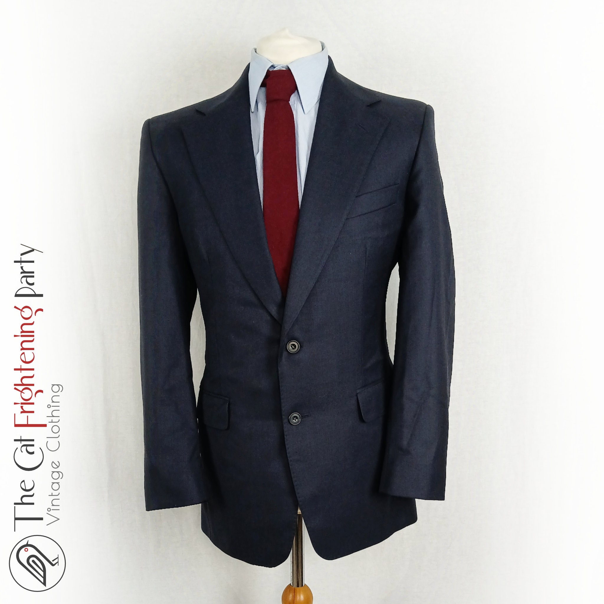 DAKS Signature Suit, Mens Vintage Suits, Chest 38, Waist 32 Navy Blue ...