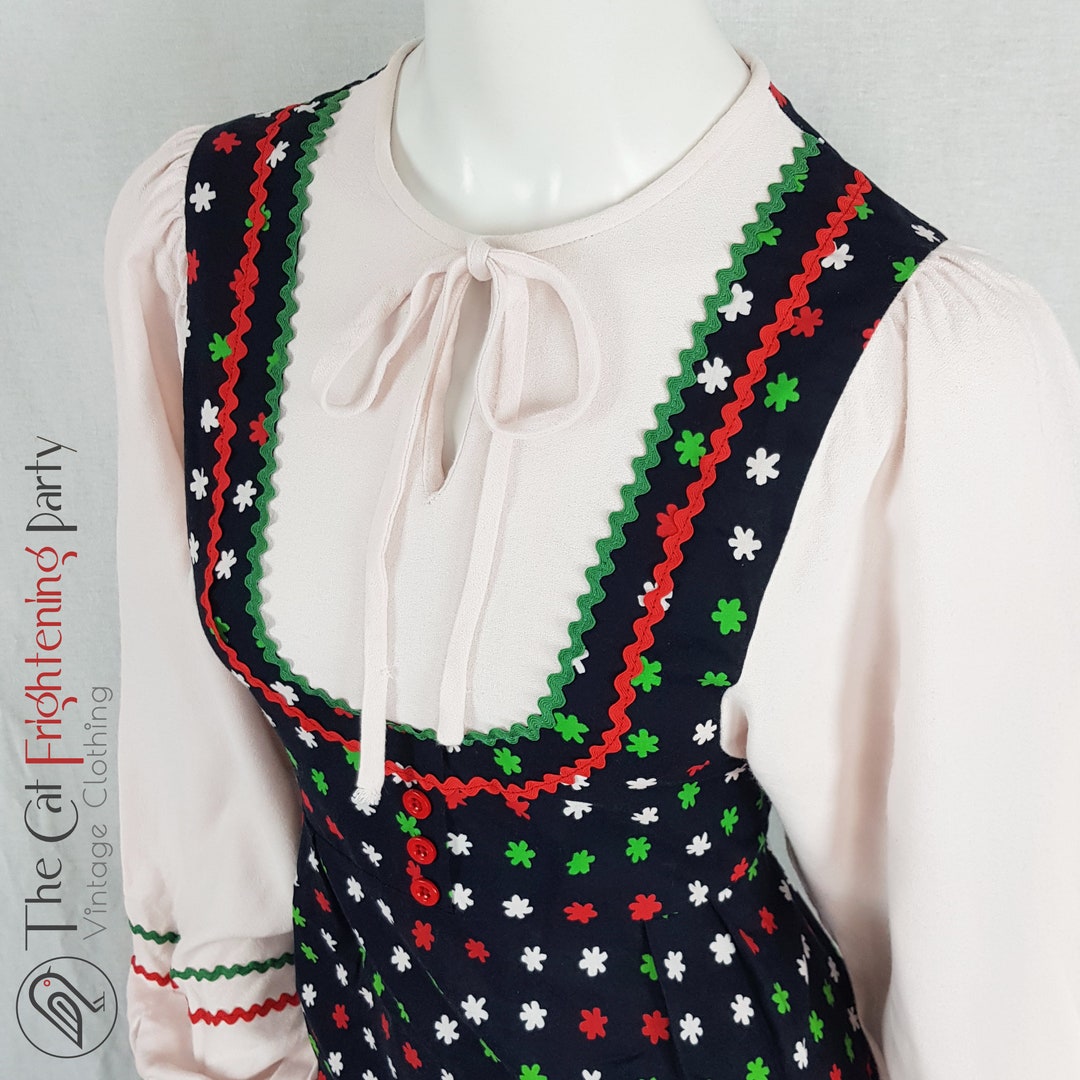 Vintage Dress, Size 12, Dollyrockers by Sambo, 70s Maxi Dress, 1970s ...