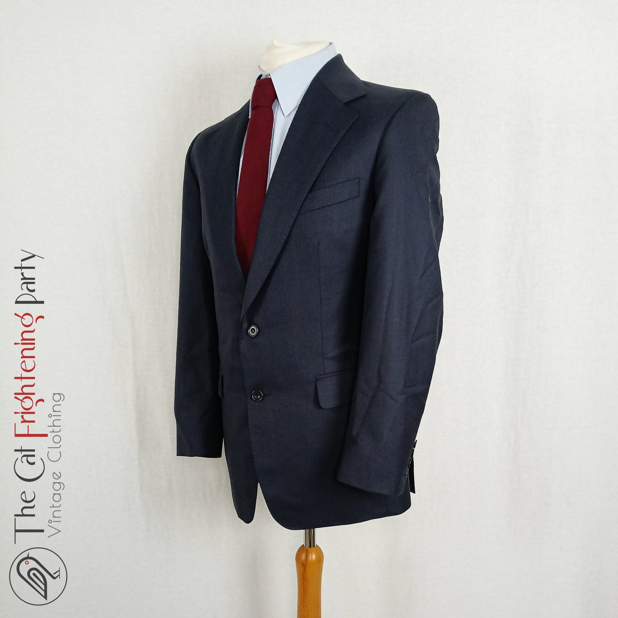 DAKS Signature Suit, Mens Vintage Suits, Chest 38, Waist 32 Navy Blue ...