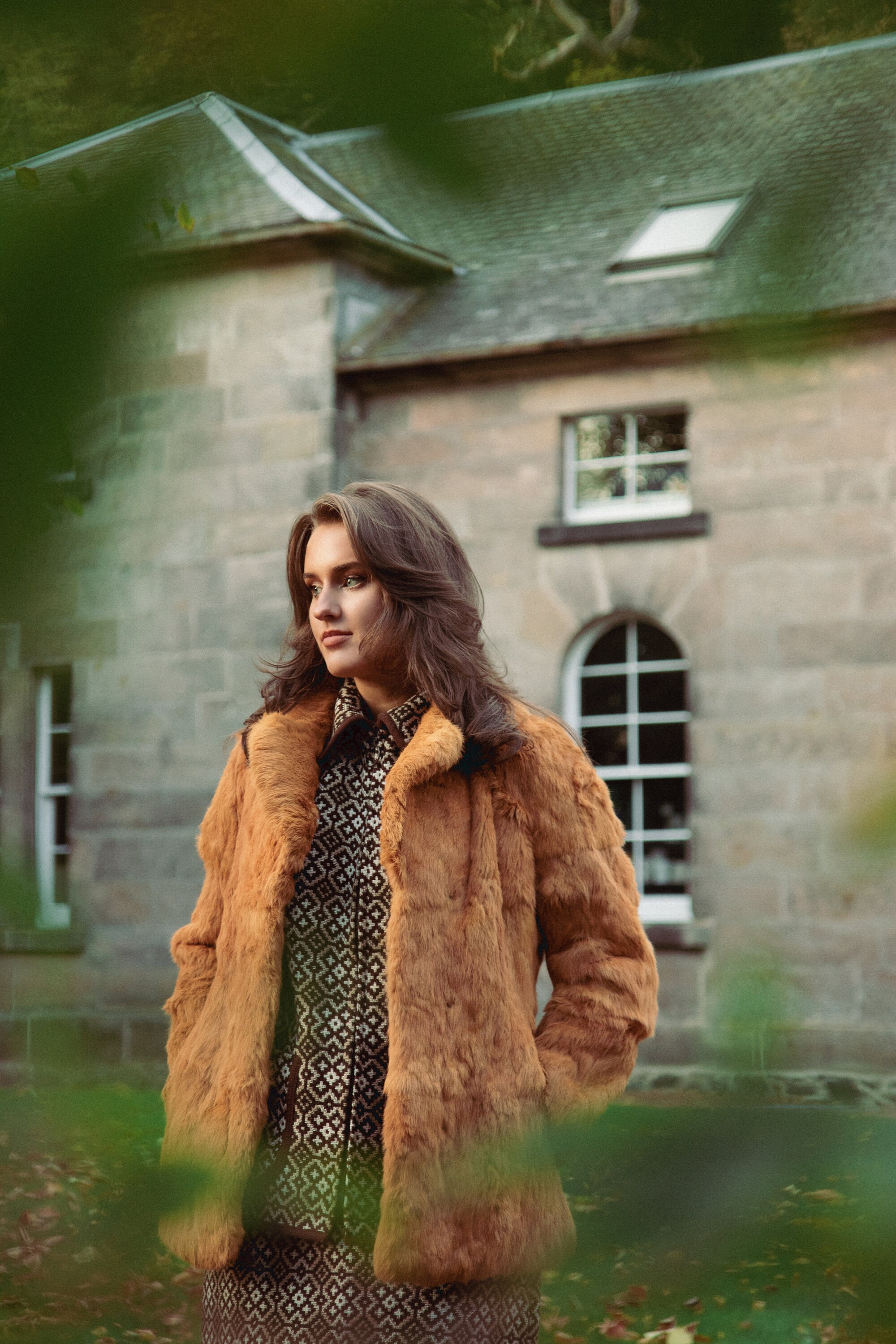 Vintage Genuine Real Fur Coat Size 38/UK 10/US 6 Ginger Copper Red Fox ...