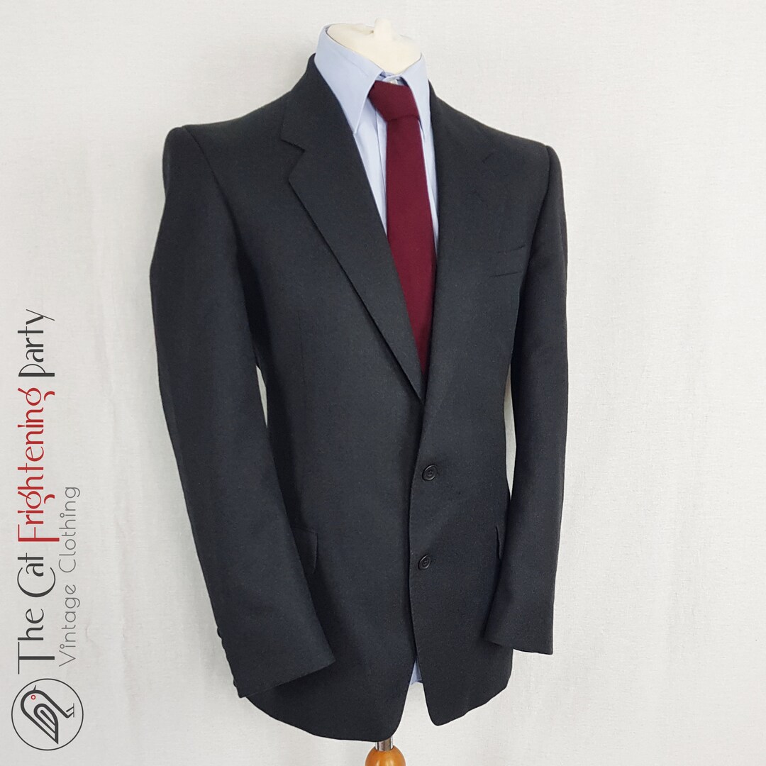 Vintage DAKS Suit, Chest 40, Waist 34 in Leg 31 Charcoal Grey, Gents ...