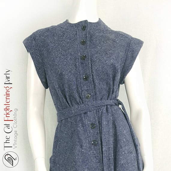 Vintage Samuel Sherman 1960s/1970s Tweed Dress Size 1… - Gem