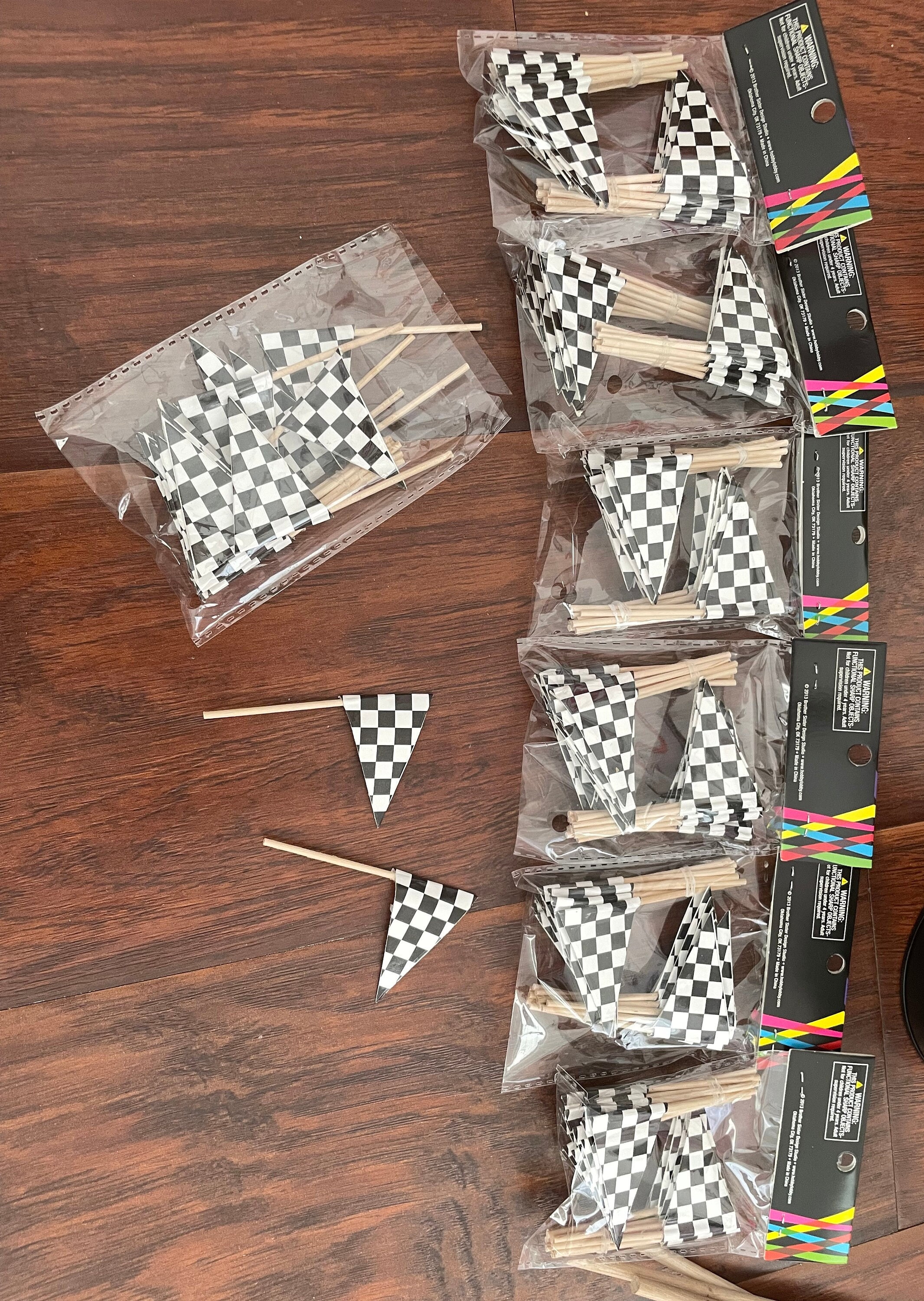 Car, Fast, Flags, Cake, Topper, Cupcakes, Kids, Birthday, F1, Nascar ...