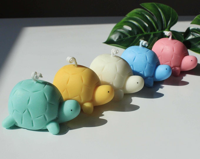 Cute Turtle Candles / Hand-poured, Unique, Scented Soy Wax, Home Decor ...