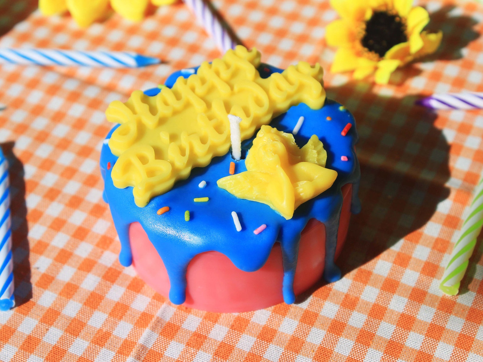 Birthday Mini Cake Candles, Vintage Unique Vivid Soy Scented Dessert ...