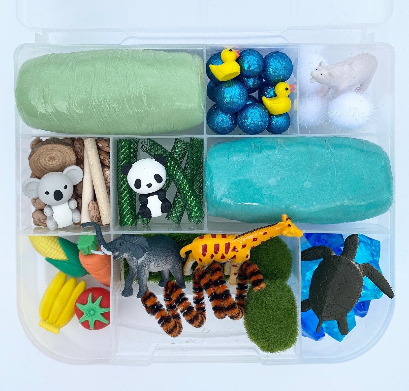 Play Dough Kit Zoo Play Dough Kit Animal Playdough Kit - Etsy