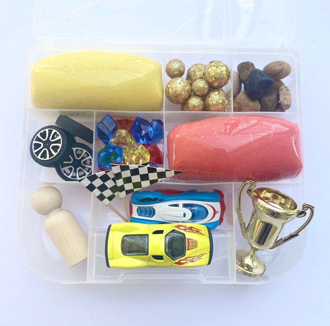 Race Car Play Dough Kit, Cars Playdough Kit, Cars Toys, Play Dough Kit ...
