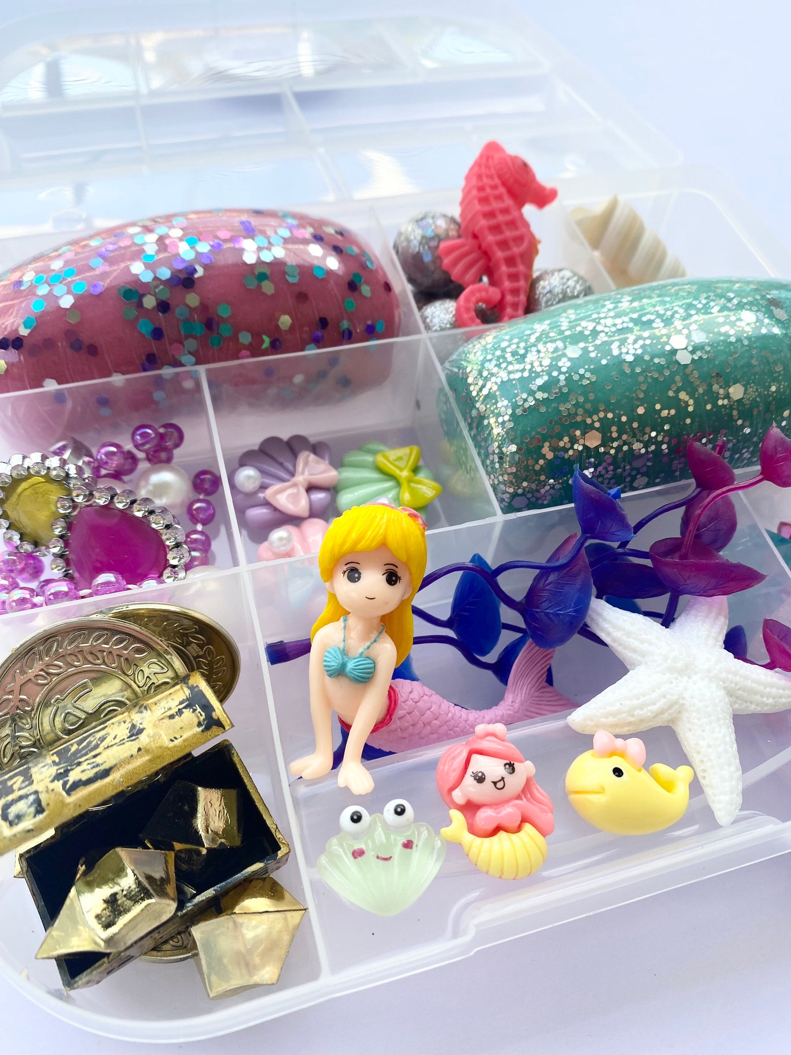 Mermaid Play Dough Kit Mermaid Kit Mermaid Toy Playdough | Etsy