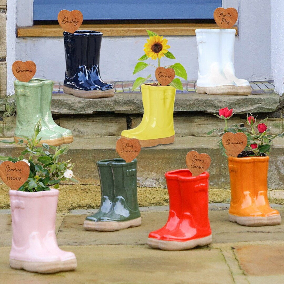 Wellington Boot Flower Pot - Etsy