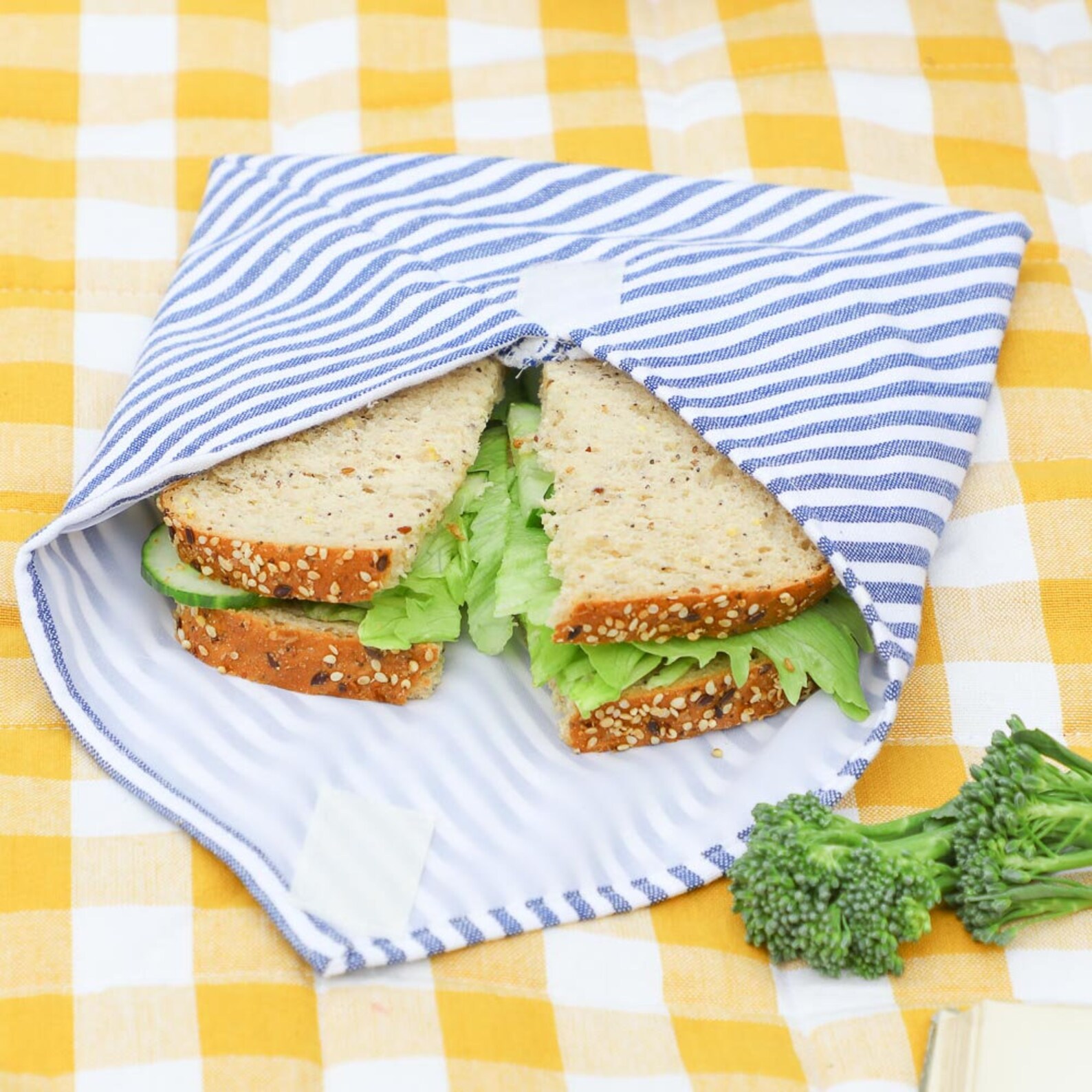 Set of 3 Sandwich Wrap Food Bags 100% Cotton Food Safe - Etsy UK