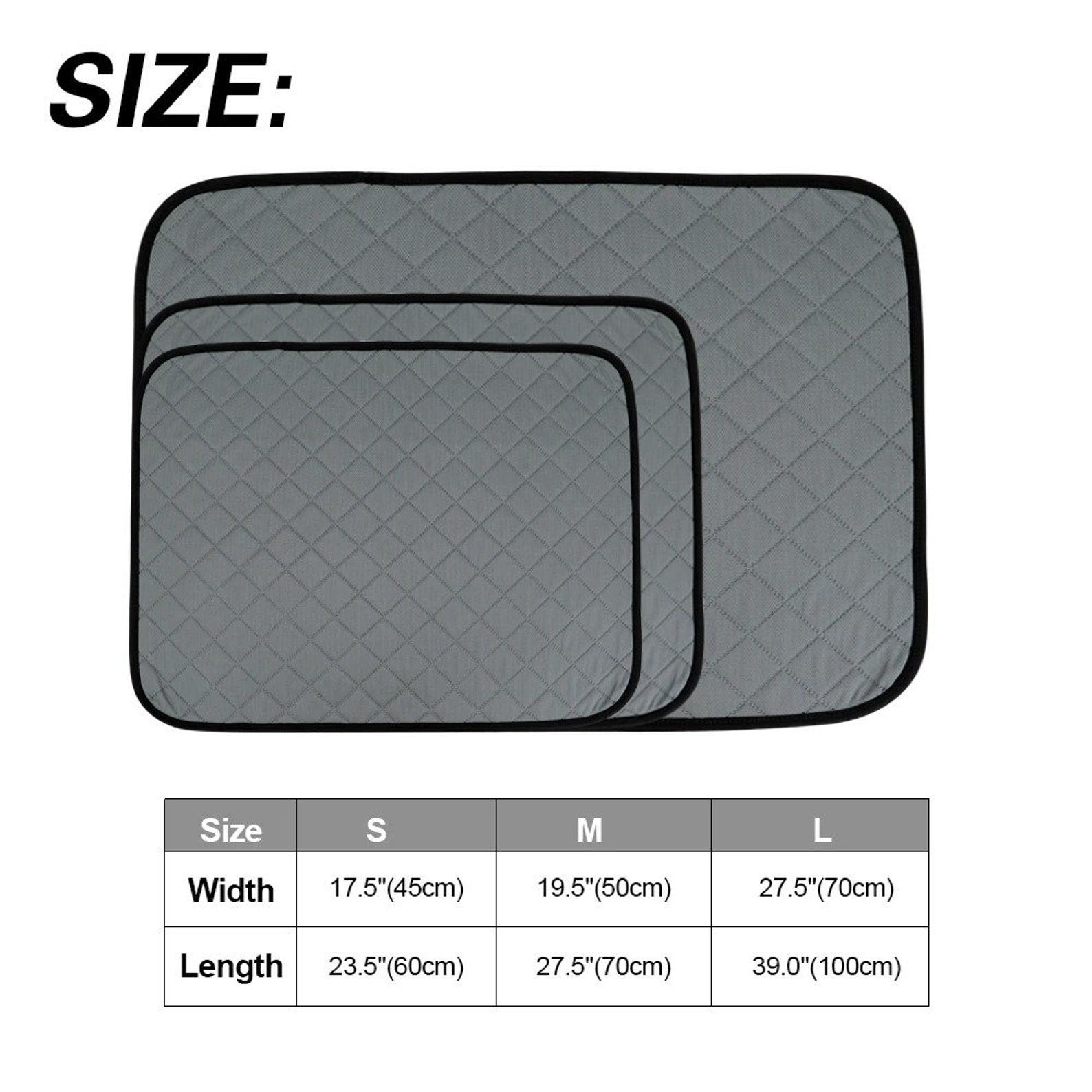 Reusable Waterproof Pet Urine Pad Paw Print Dog Diaper Mat - Etsy