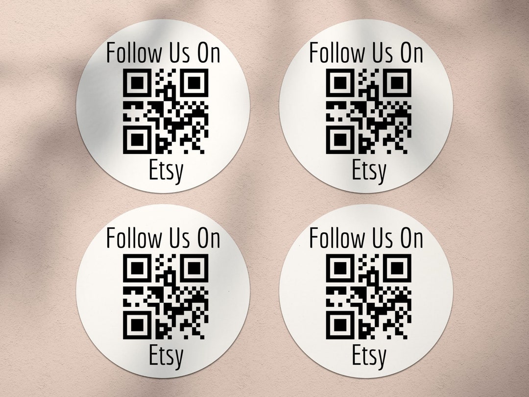 Custom QR Code Package Sticker, Custom Text Stickers, Social Media ...