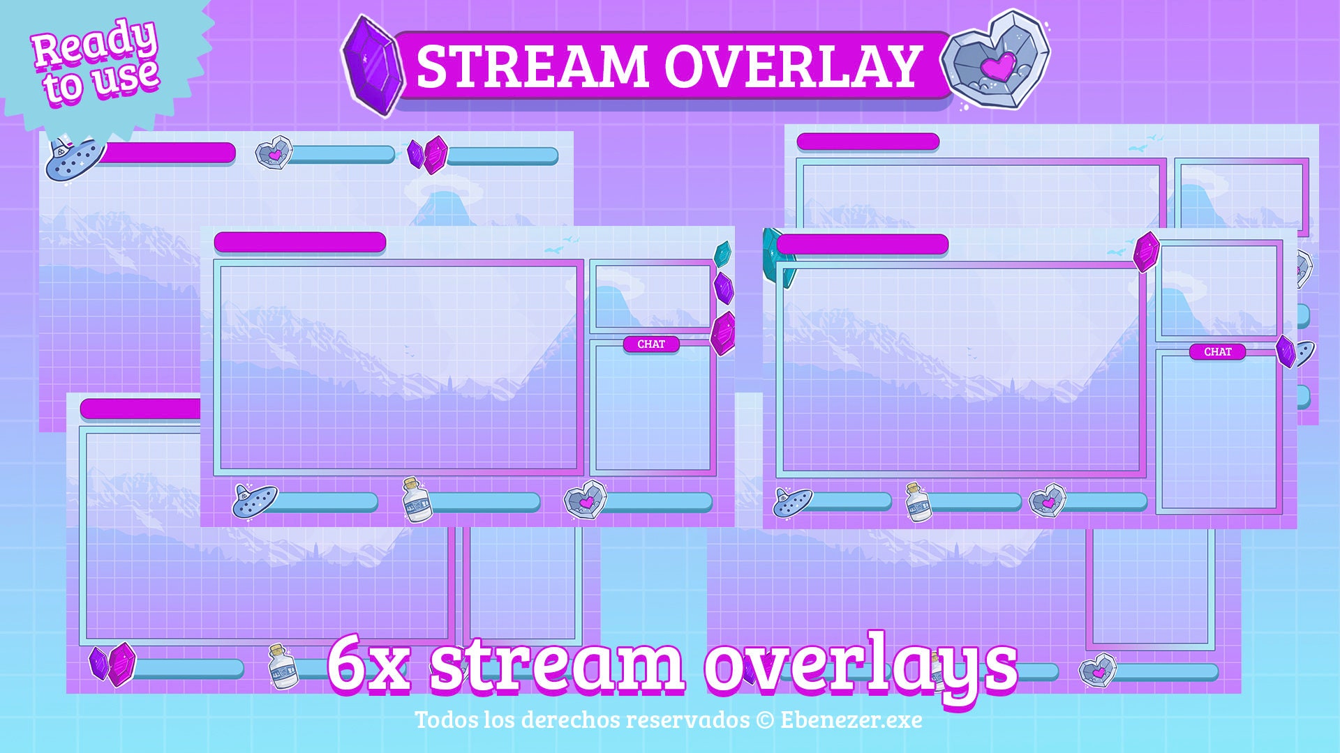 Stream Overlay Package - Zelda Kawaii - Etsy