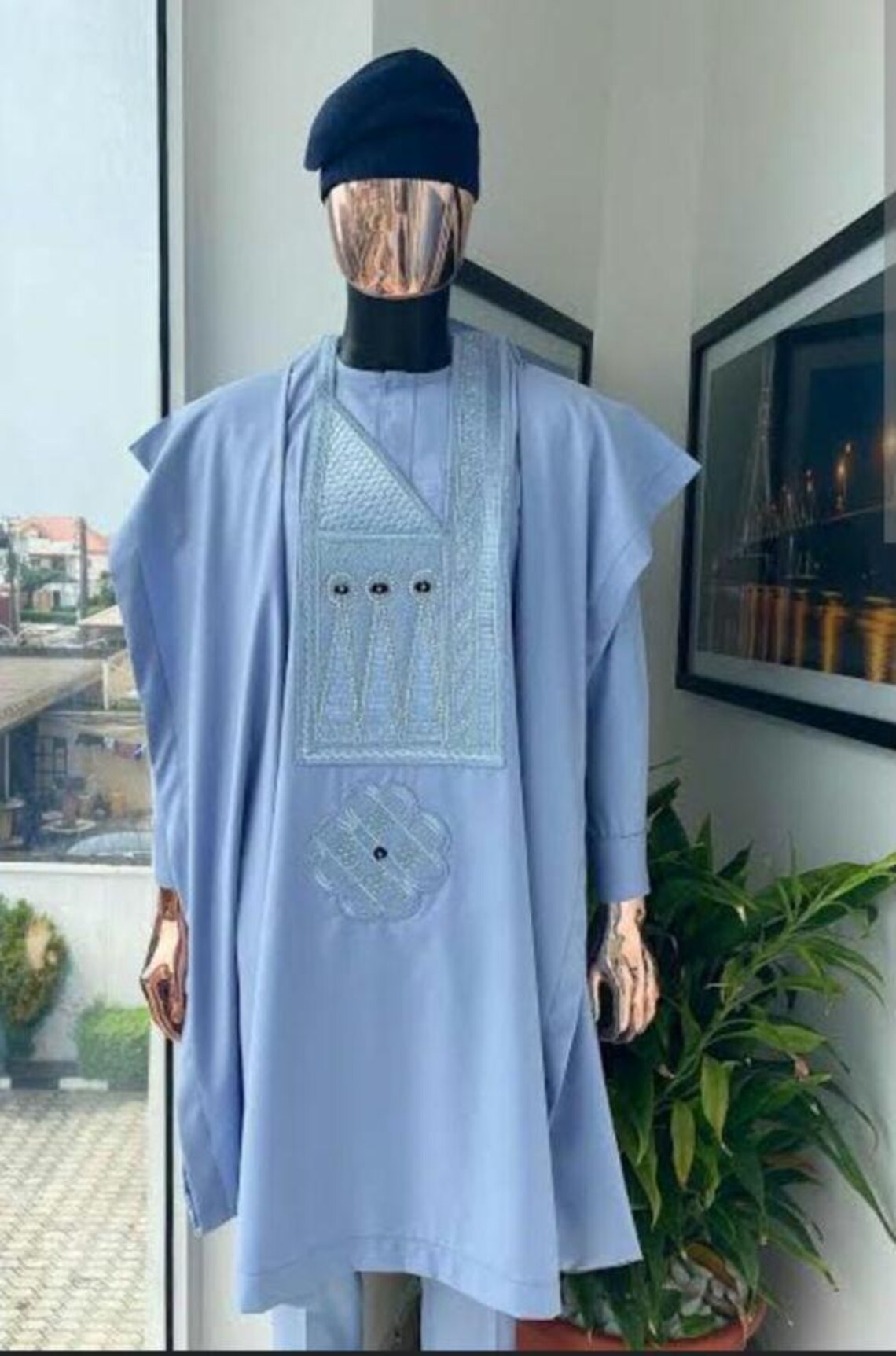 Luxury Agbada Men Outfit, Groom Agbada, Outfit, African Wedding Agada ...