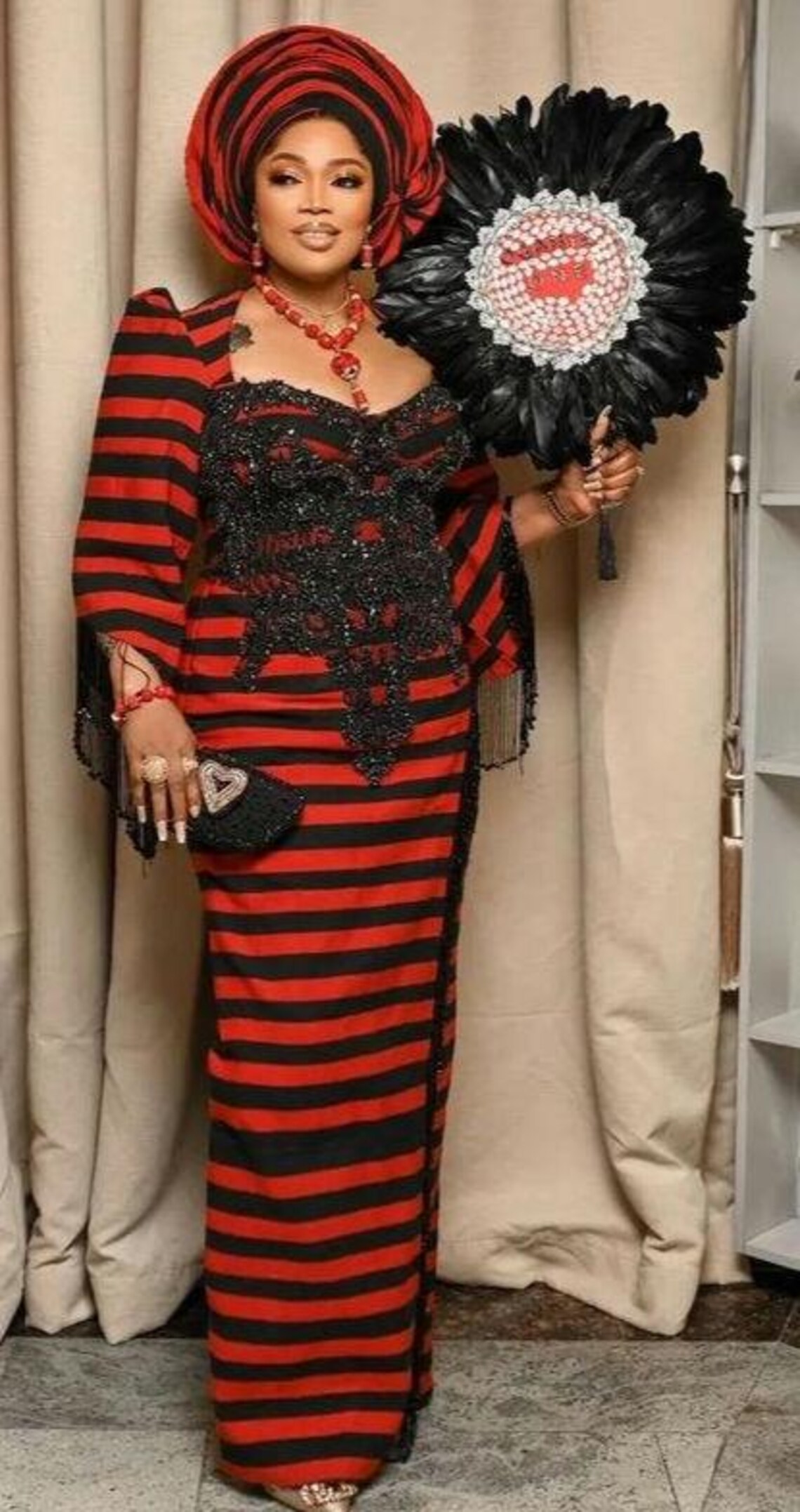 Beautiful Trending Traditional Outfit, Idoma Brides Outfit, Prom Dress ...