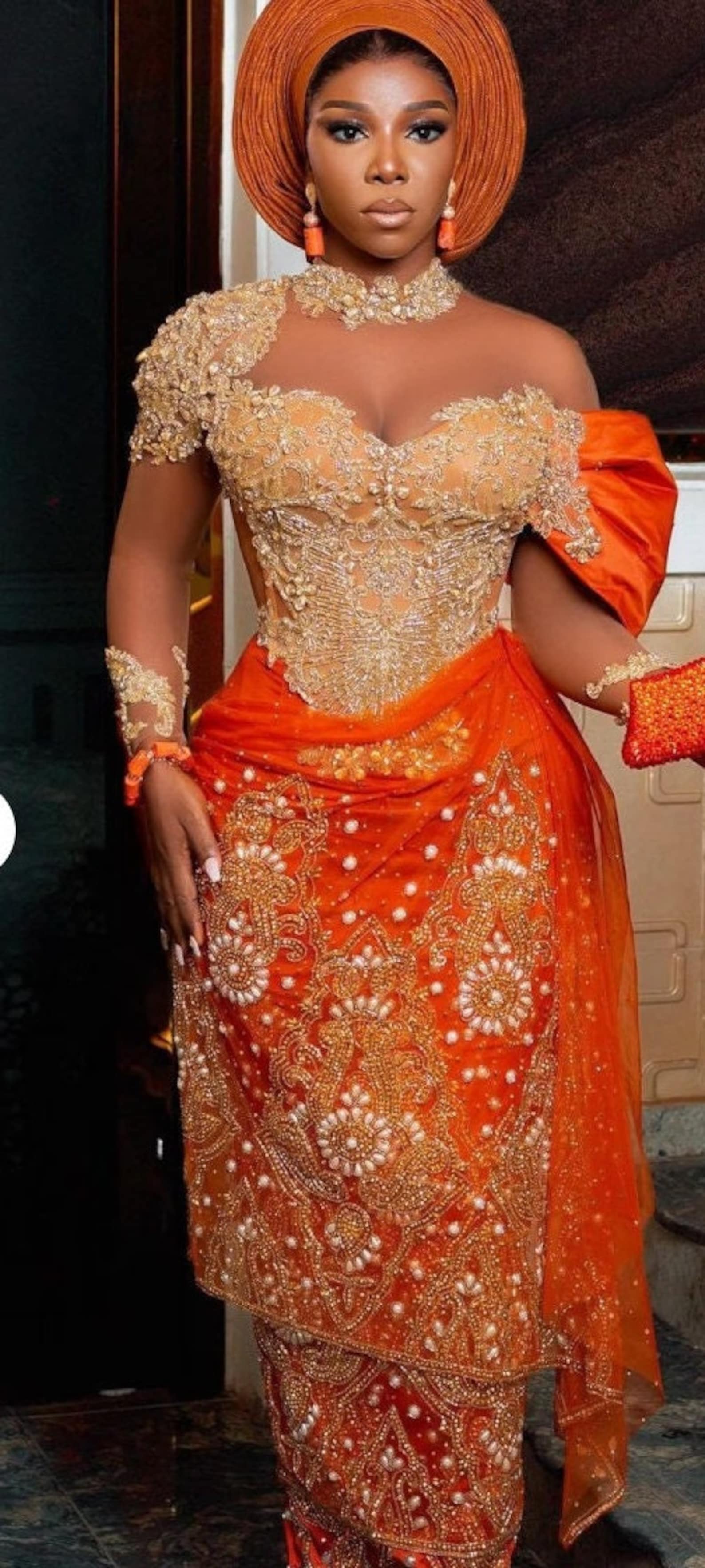 African Brides Traditional Outfit, Nigerian Brides Traditional Outfit ...