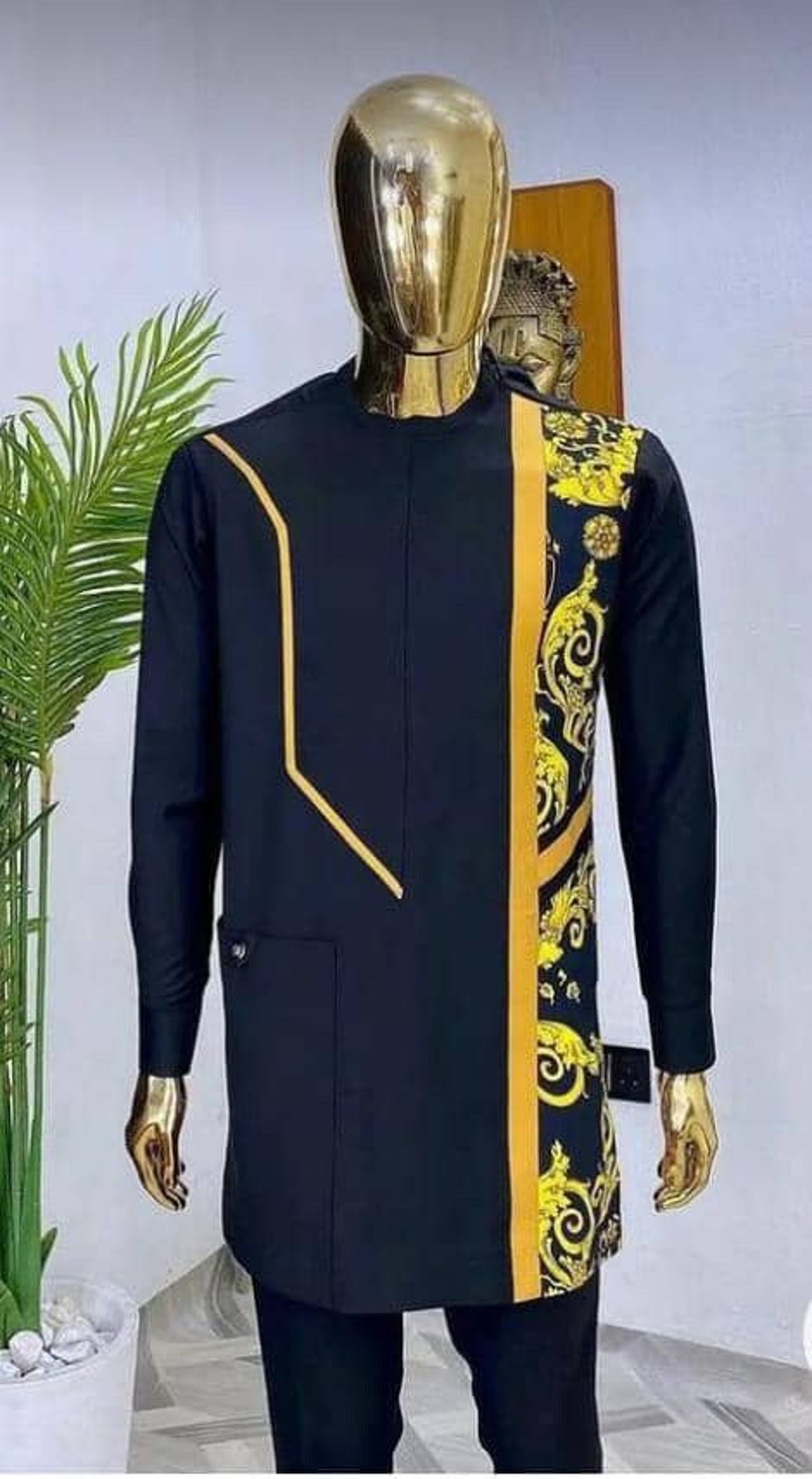 African Traditional Wedding Outfit, Groom's Men Outfit, African Groom ...