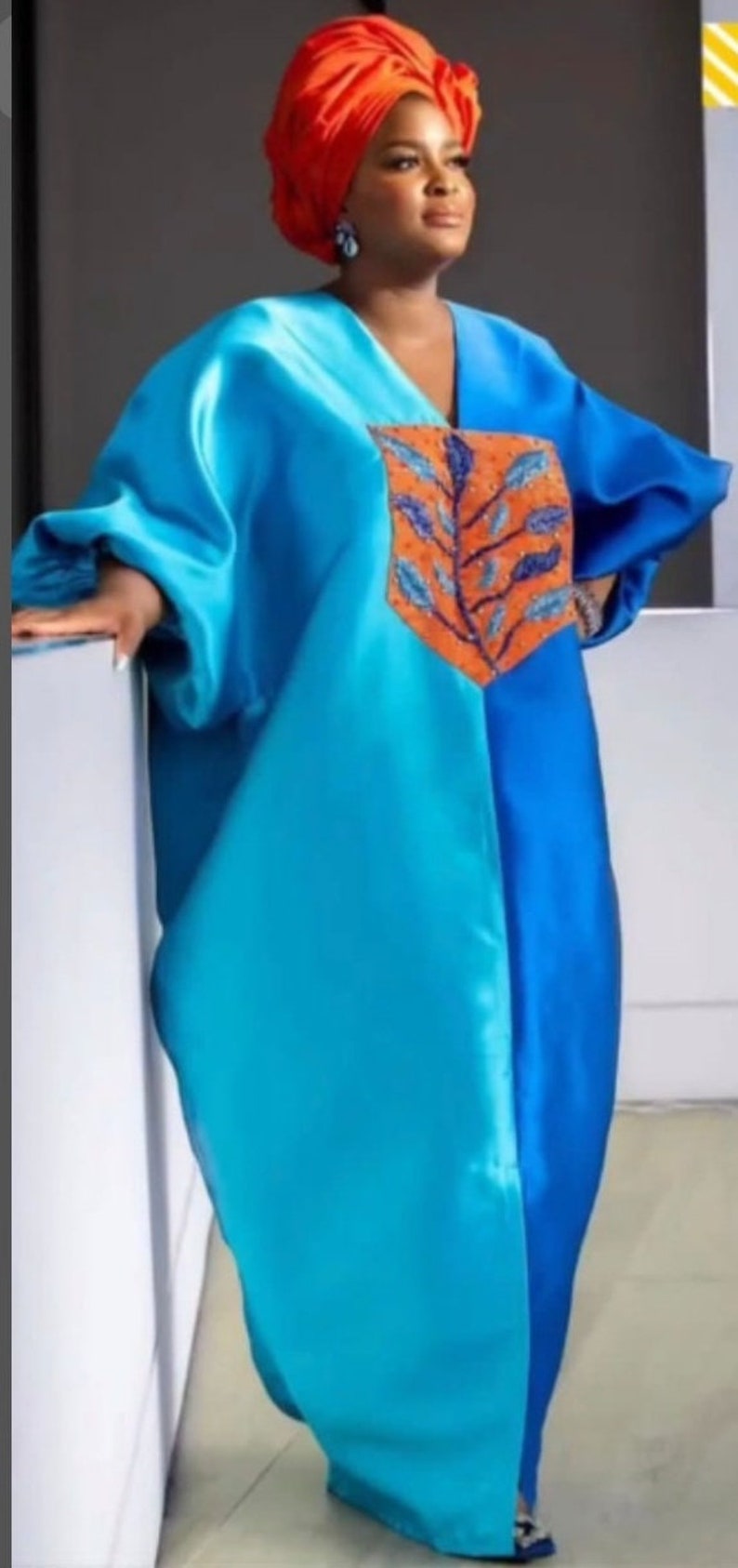 Beautiful Mikado Bubu Dress, African Long Dress, Maternity Outfit, Prom ...