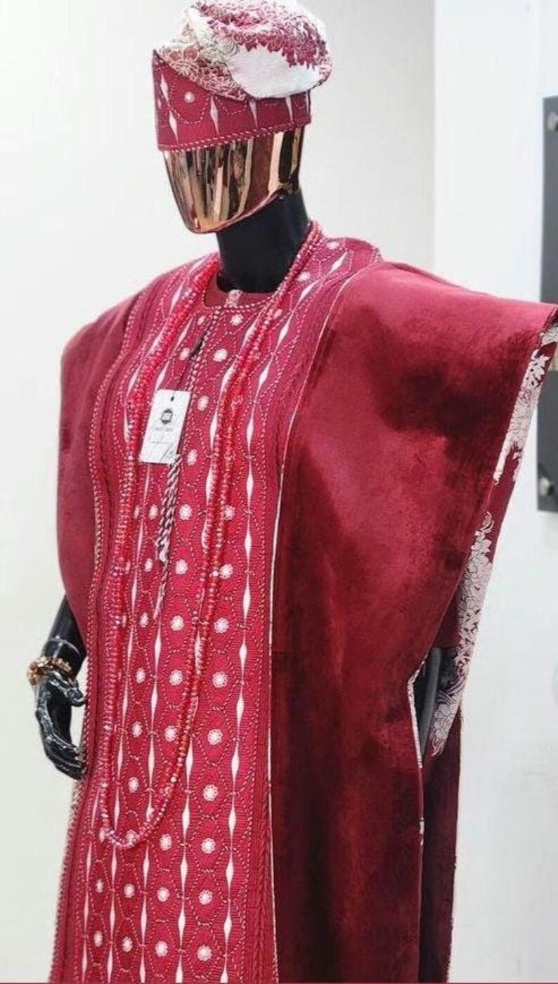 Luxury Agbada Outfit, Groom Agbada, Outfit, African Wedding Agada ...