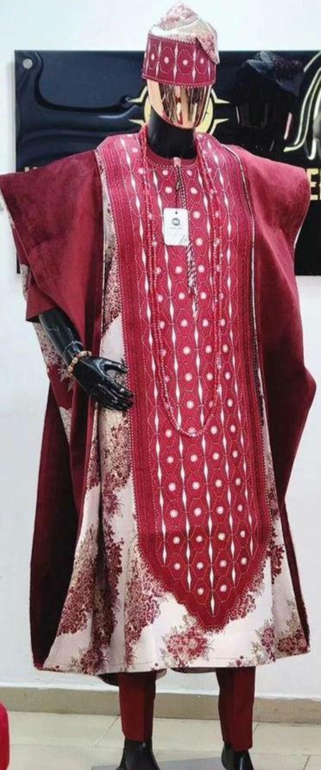 Luxury Agbada Outfit, Groom Agbada, Outfit, African Wedding Agada ...