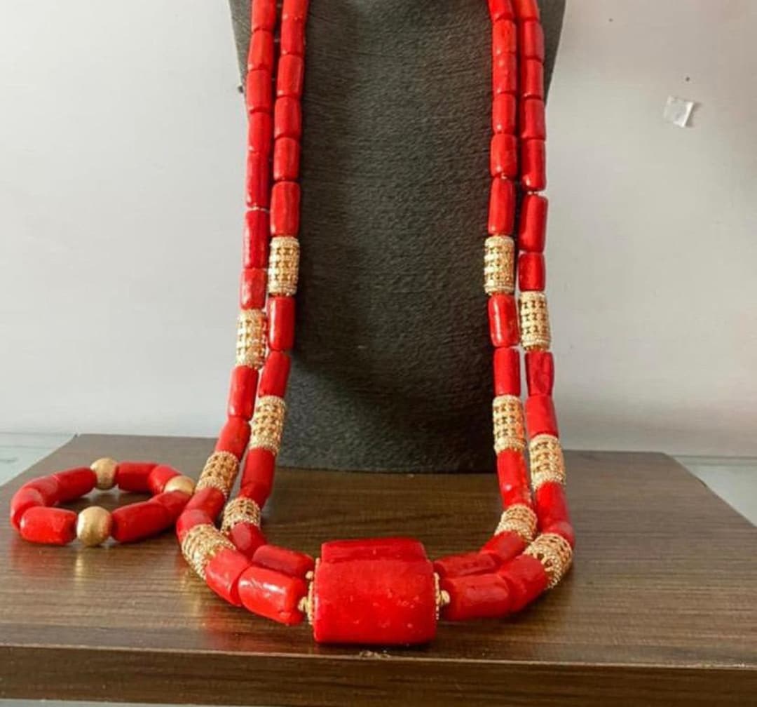 Treadititional Wedding Beads, Edo Beads, Brides Accessories, Nigerian ...