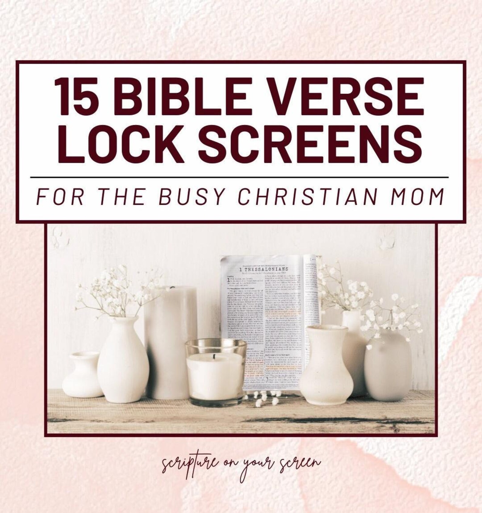 15 Bible Verse Phone Lock Screens for the Busy Christian Mom - Etsy