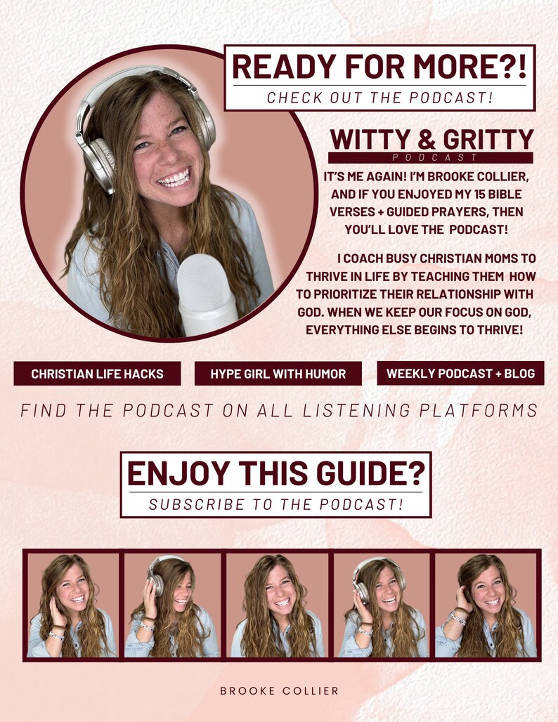 15 Bible Verses and Guided Prayers for the Busy Christian Mom - Etsy