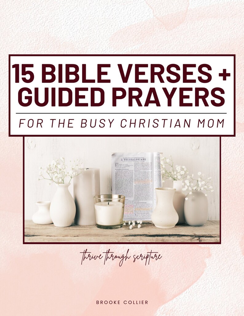 15 Bible Verses and Guided Prayers for the Busy Christian Mom - Etsy
