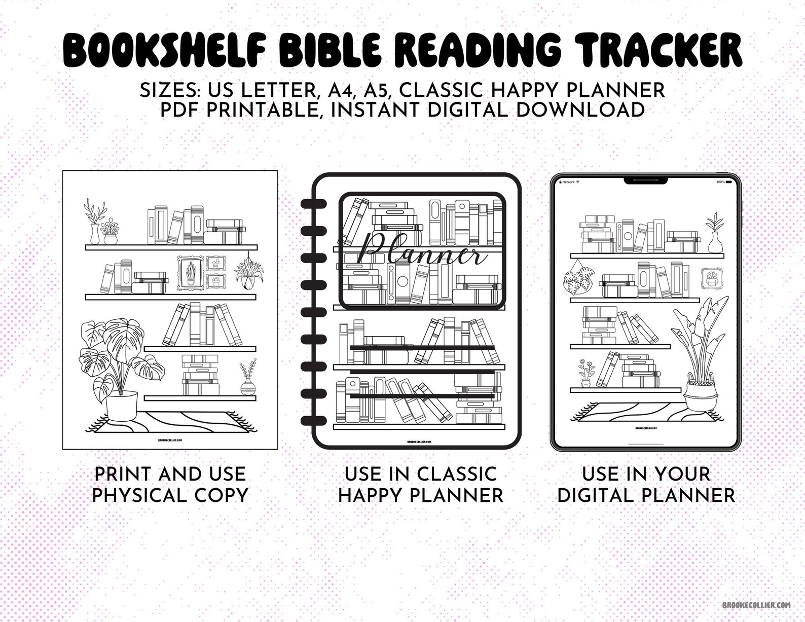 Bookshelf Reading Tracker Log for Bible, Old Testament, New Testament ...