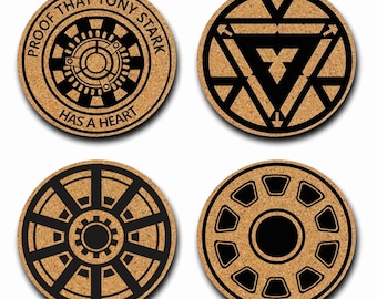 Iron Man Coasters | Etsy