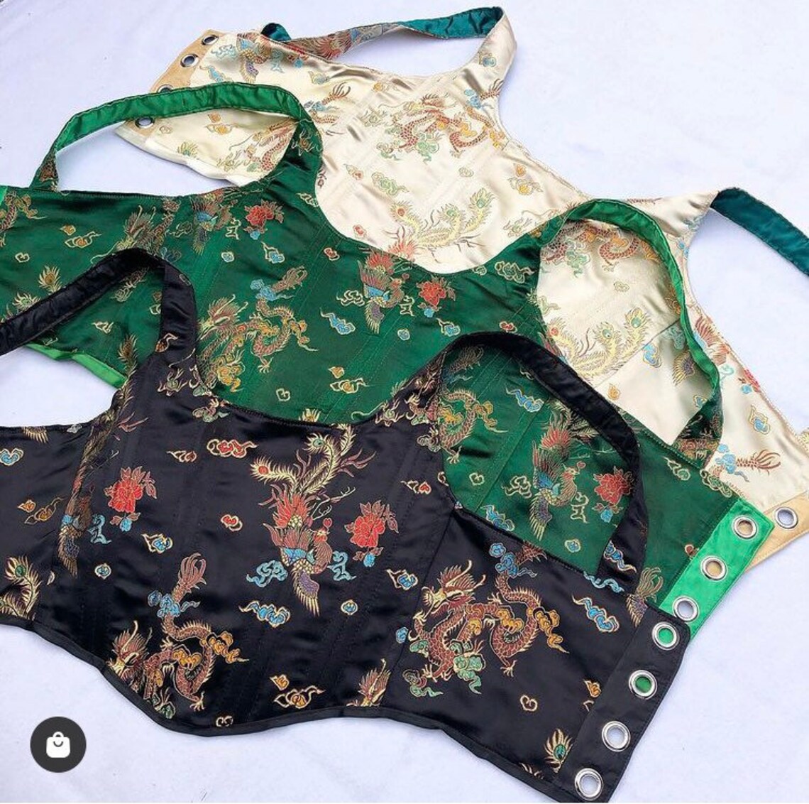 Multiple Colours Handmade Chinese Dragon Brocade Reversible - Etsy