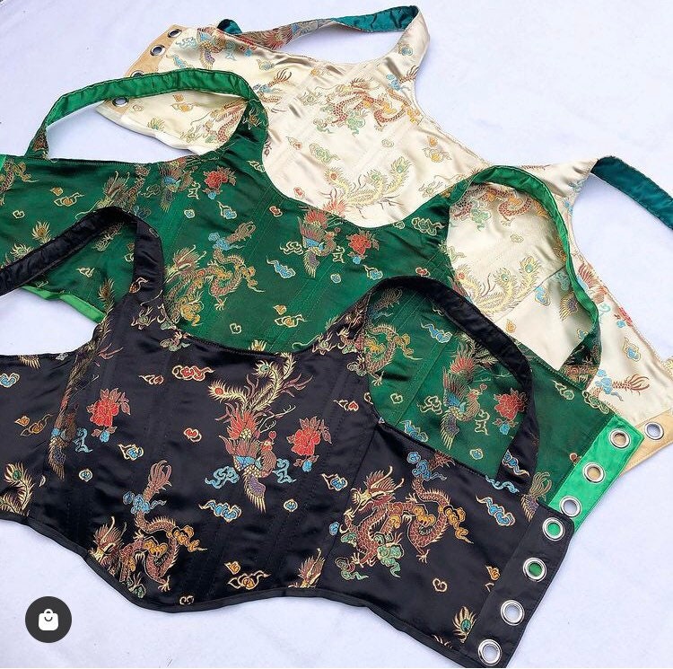 Multiple Colours Handmade Chinese Dragon Brocade Reversible - Etsy