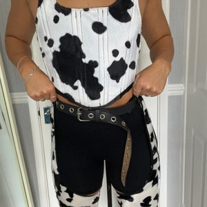 Handmade Cowgirl Fancy Dress Set. Mutliple Patterns* Velboa Chaps ...