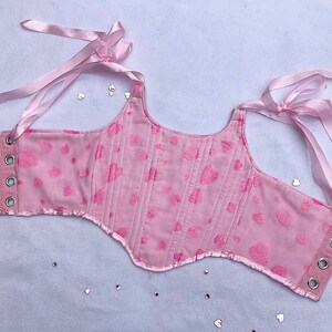 Handmade Heart Organza Reversible Corset - Etsy