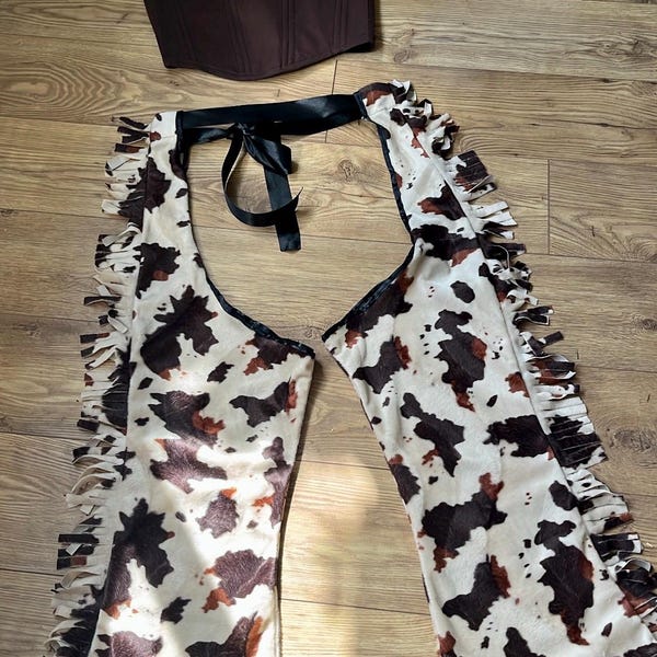 Cow Print Chaps - Etsy