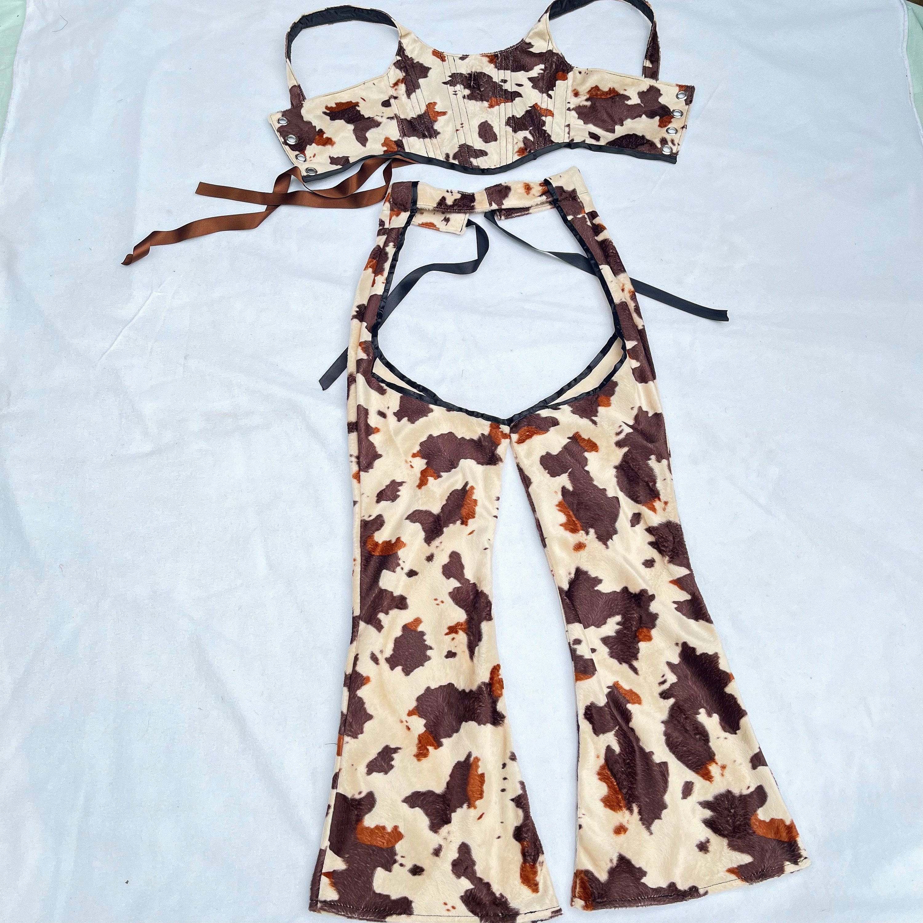 Multiple Prints Cut Out Cowgirl Chaps With Matching Fabric - Etsy