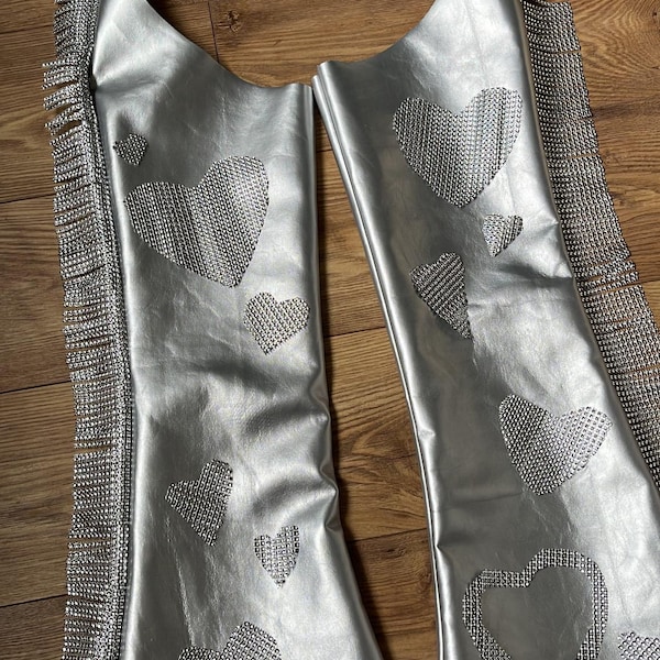 Rhinestone Chaps - Etsy