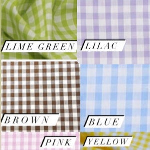 Multiple Gingham Colours Available Handmade Elasticated High Waisted ...