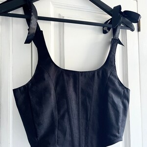 Handmade Black Cotton Corset Ribbon Straps - Etsy