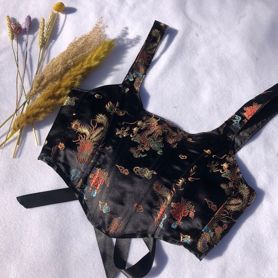 Multiple Colours Handmade Dragon Brocade Co-ord - Etsy
