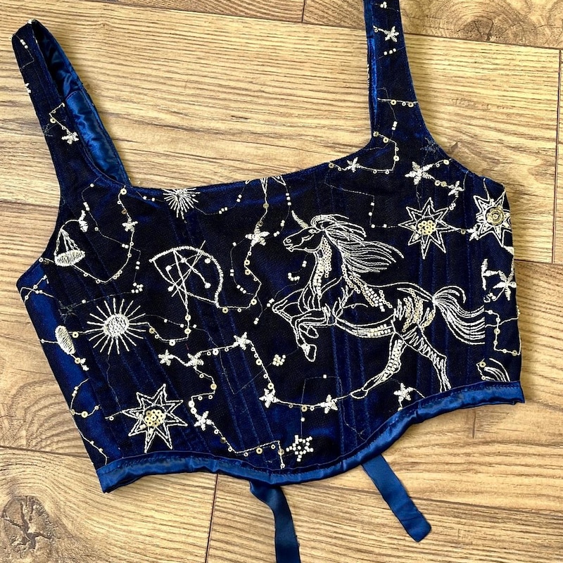 Embroidered Corset - Etsy