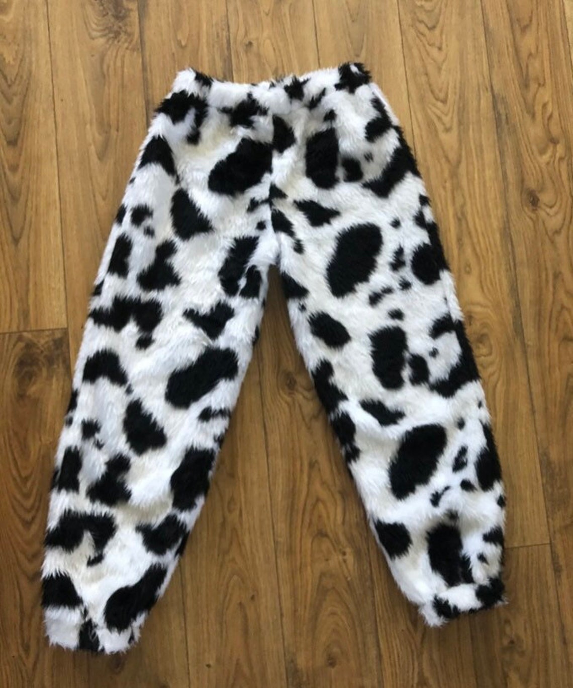 Multiple Colours* Handmade Cow Print Faux Fur Joggers - Etsy