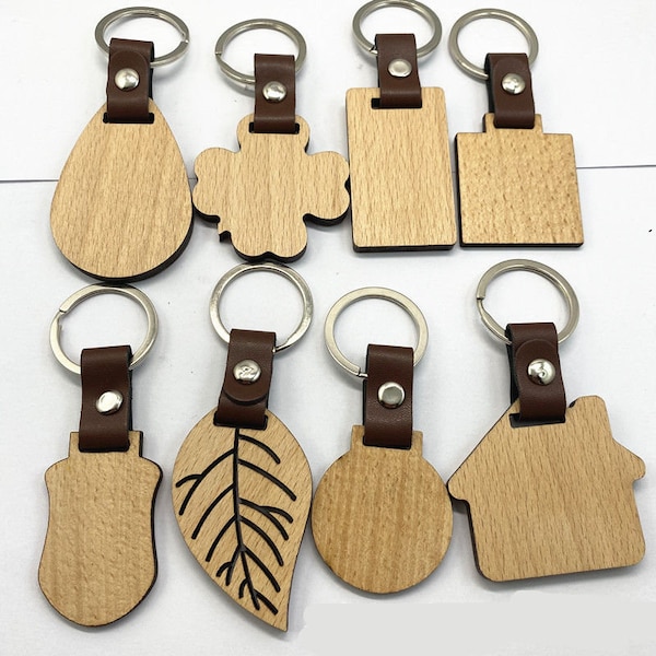 Leather Keychains for Laser Engraving - Etsy