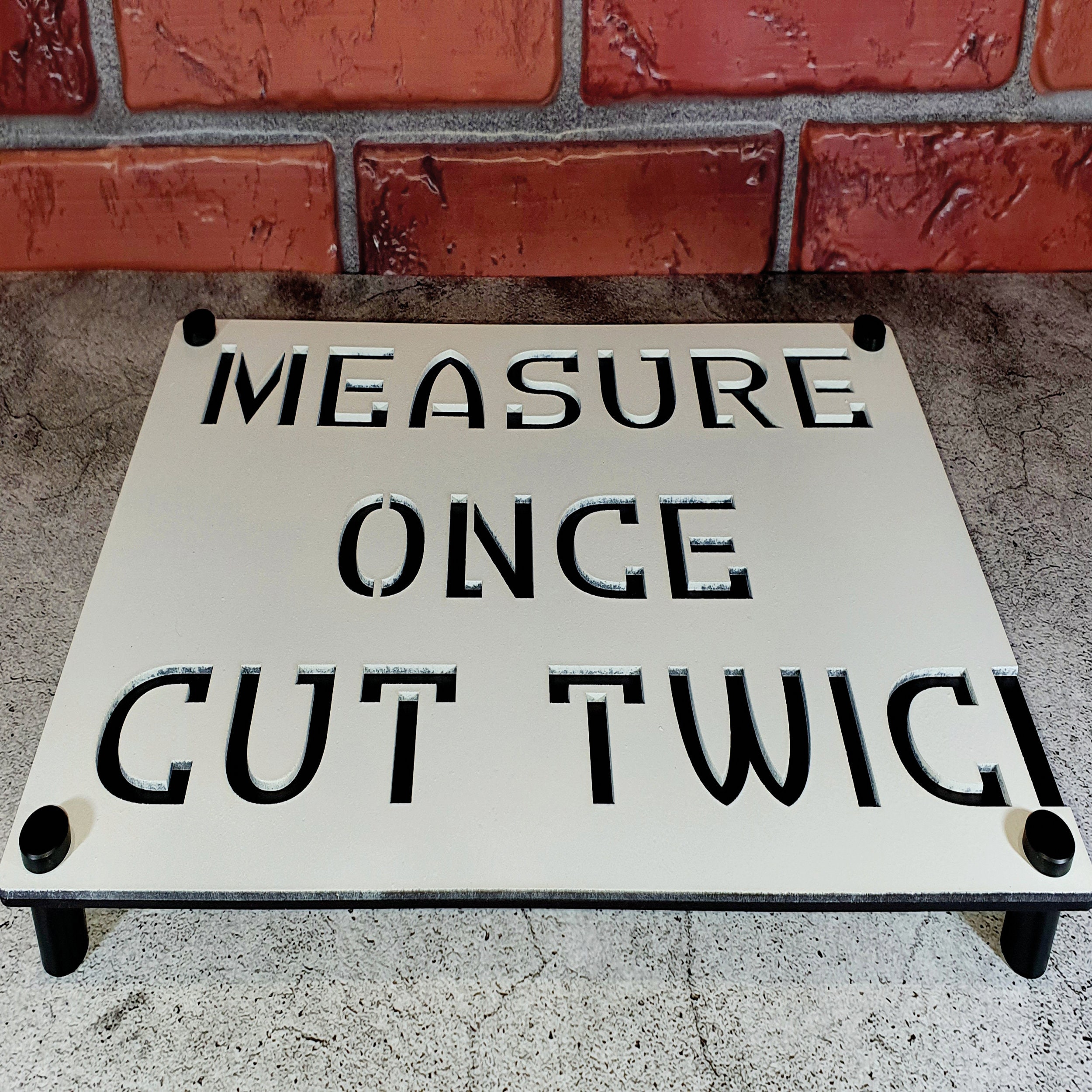 Measure Once Cut Twice Funny Workshop Garage Man Cave She - Etsy