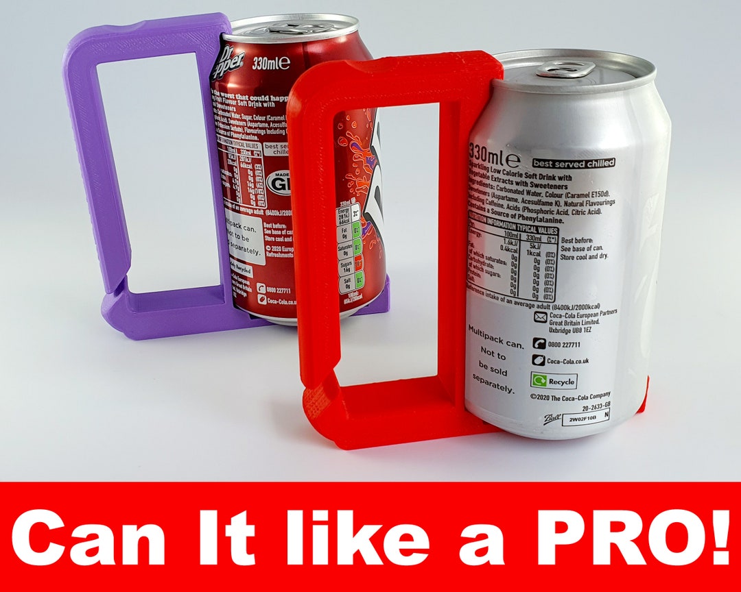 Personalised 3D Printed Can Holder - Drink Holder- 330ml & 440ml Sizes ...