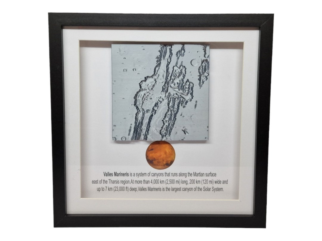 Extraterrestrial Wall Art A 3D Printed Martian Landscape in Wooden ...