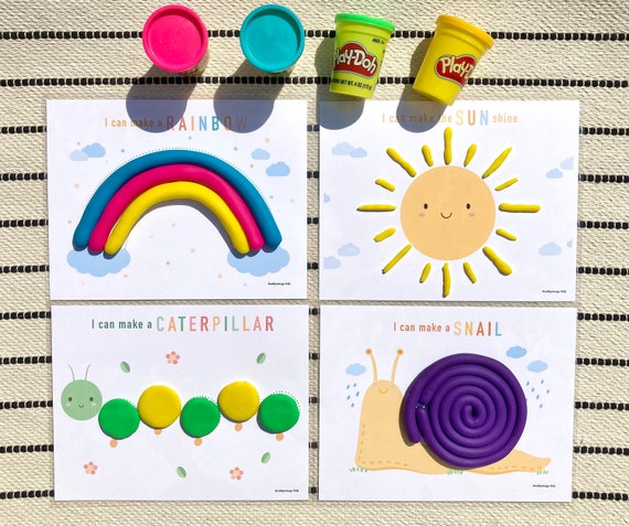 Play Dough Mats Digital Download Play Dough Activity - Etsy