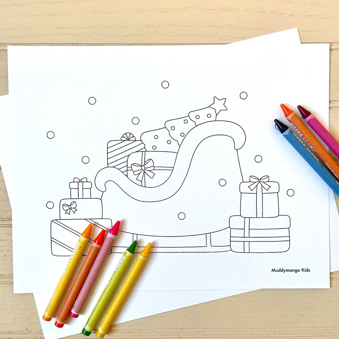 Christmas Coloring Sheets - Digital Download, Printable Christmas ...